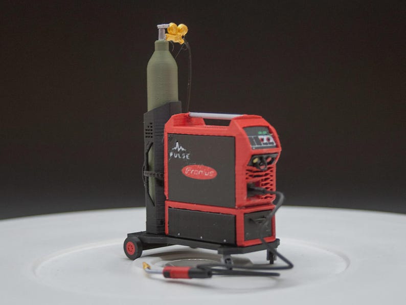 Miniature Welder for Diorama or Dollhouse | 1/18 | 1/12 | 1/10 | 1/9 ...