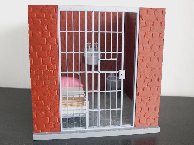 Miniature Jail Cell for Diorama or Dollhouse – Multiple Scale Option - Etsy