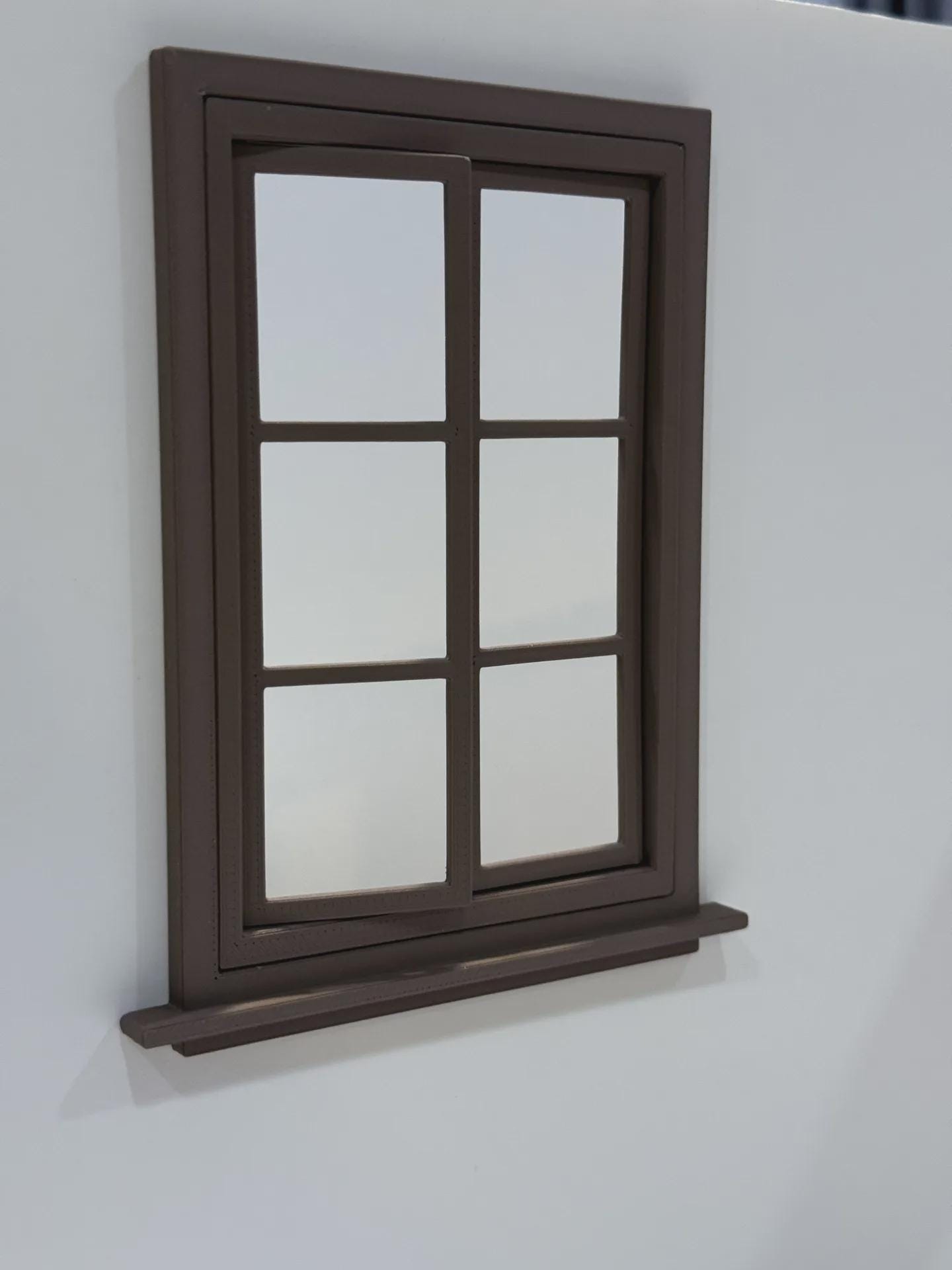 Functional Window for Diorama or Dollhouse | 1/18 | 1/12 | 1/10 | 1/9 ...