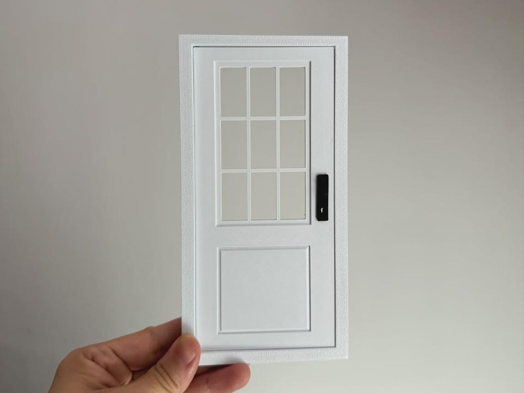 Miniature Functional Door for Dollhouse or Diorama | 1/18 | 1/12 | 1/10 ...
