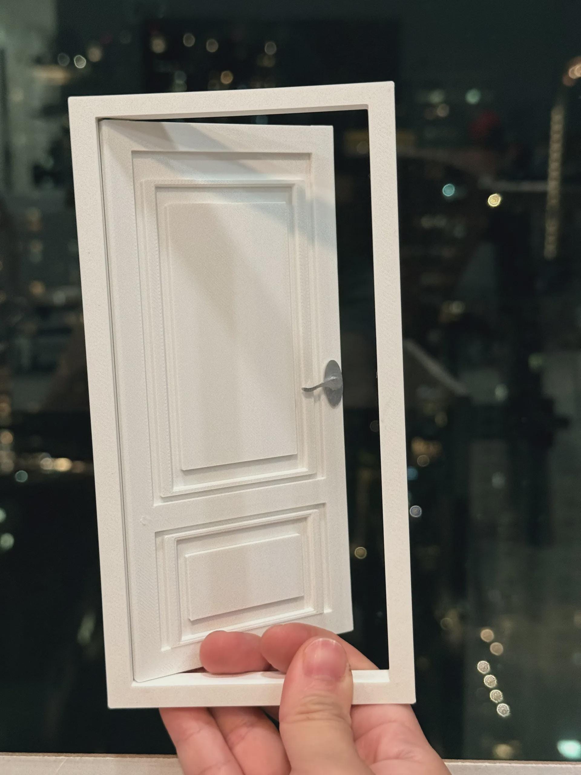 Miniature Functional Door for Diorama or Dollhouse | 1/18 | 1/12 | 1/10 ...