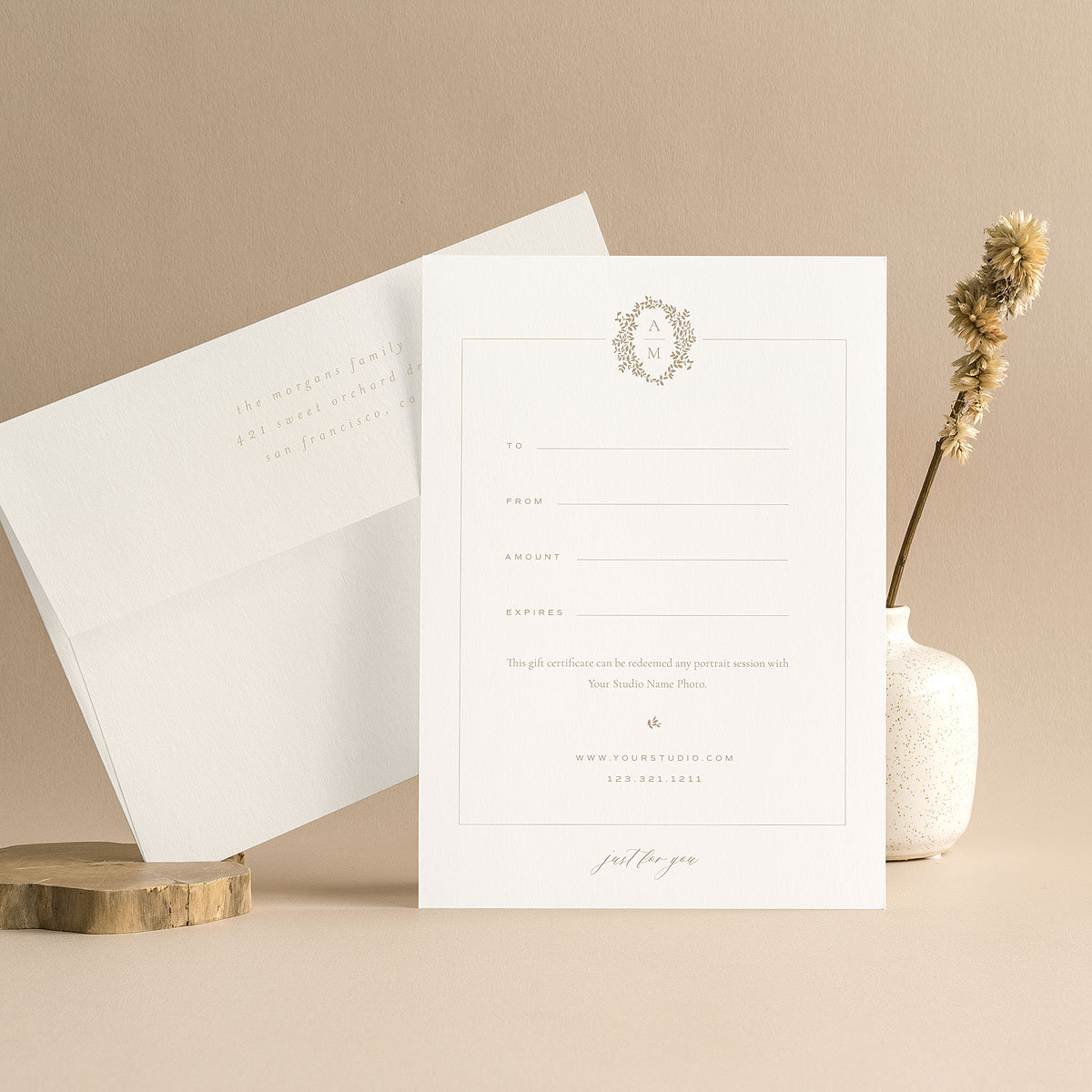 Crest Gift Certificate PS Canva INSTANT DOWNLOAD - Etsy