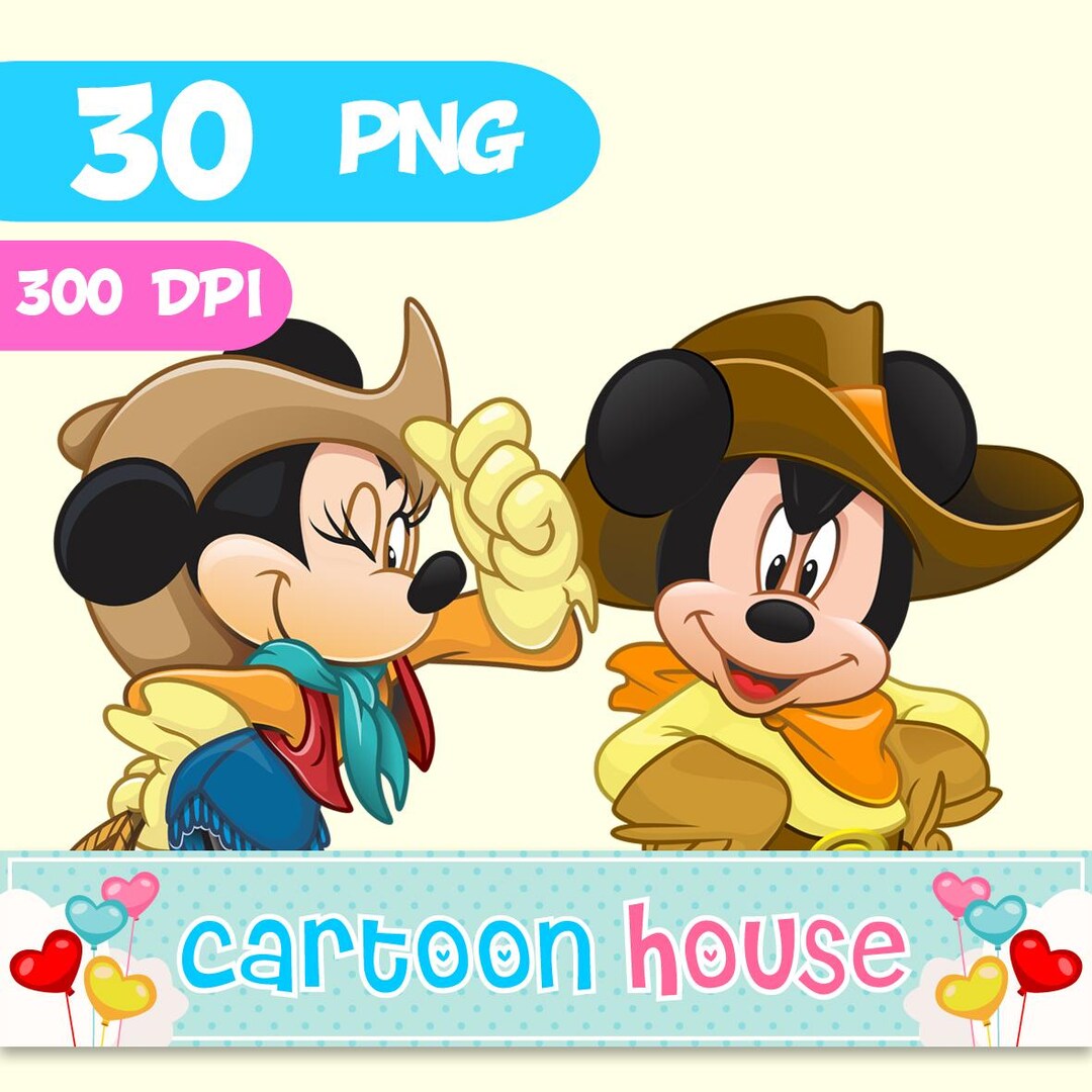 Mickey, Minnie, Pluto, Cowboy, Farmer, PNG, Clip Art, Clipart, Image ...