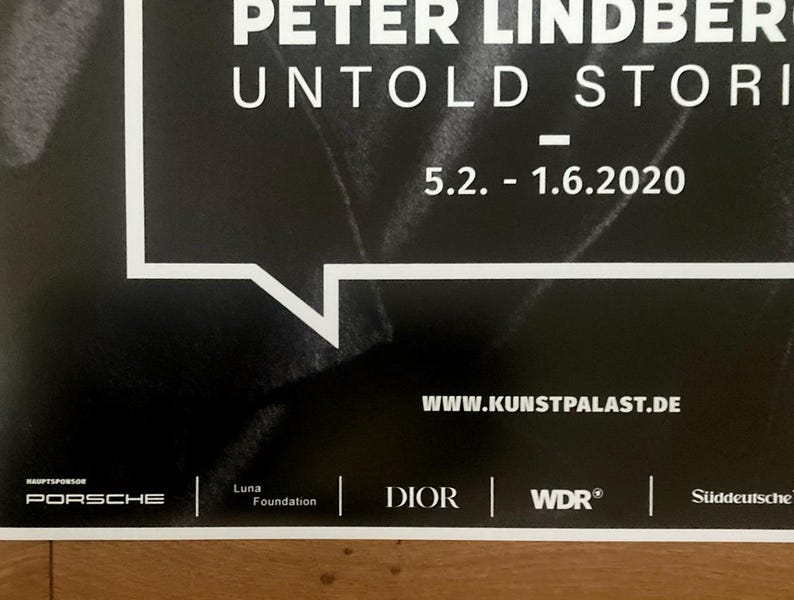 Peter Lindbergh Exhibition Poster I Exhibition Poster Untold Stories I ...
