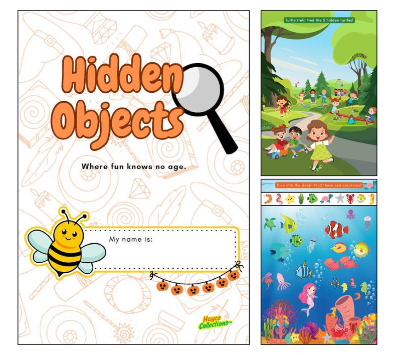 Find the Hidden Objects 2 | Fun Kids Printable (PDF) - Etsy