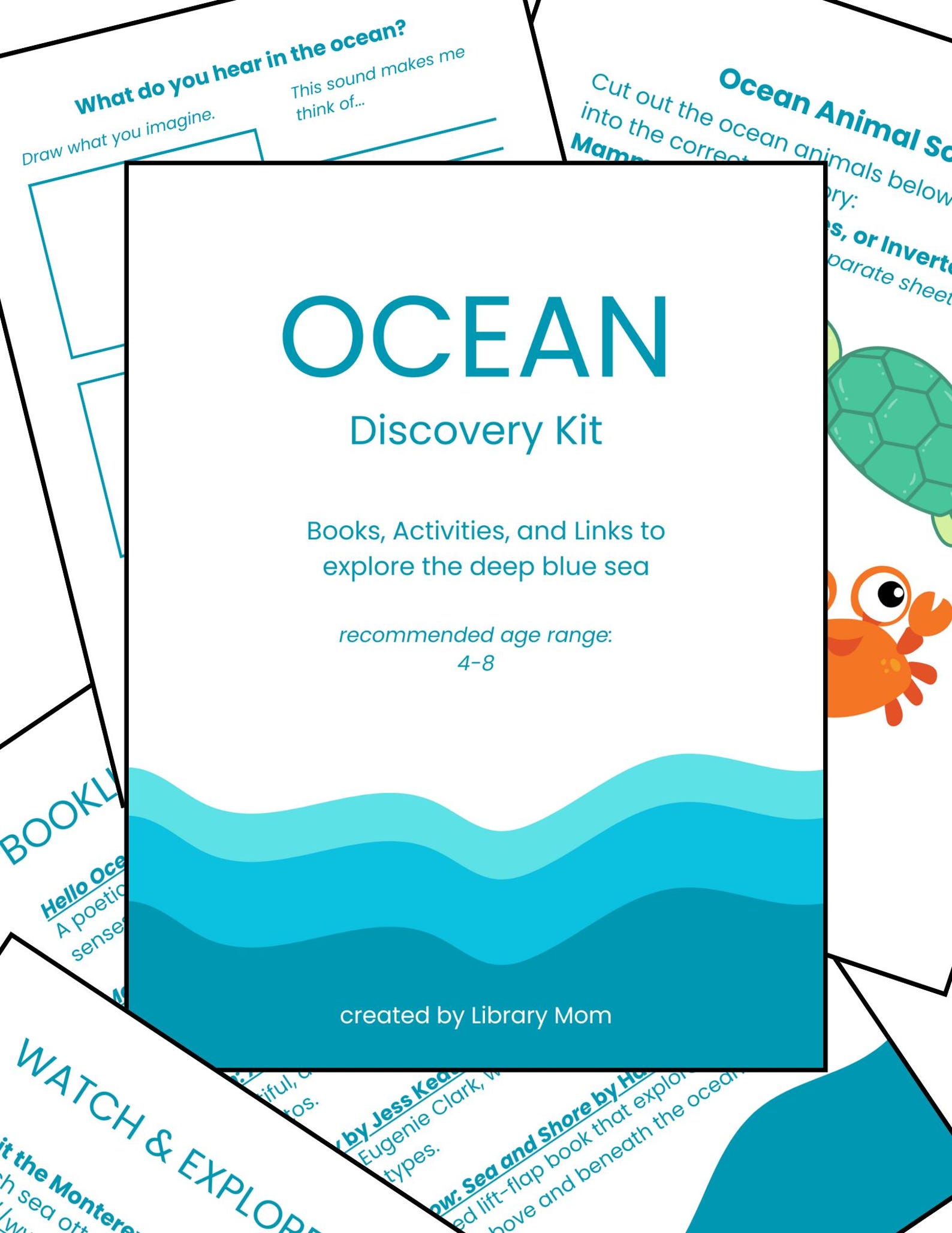 Ocean Discovery Pack | Printable Science + Literacy Activities for Ages ...