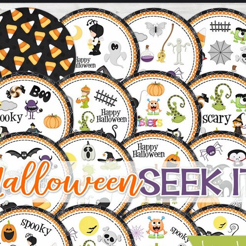 Halloween SEEK IT Match Game Halloween Printables Party - Etsy