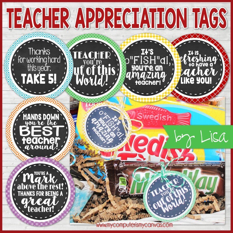 Teacher Candy Tags - Etsy