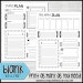 DIY BLANK PLANNER Inserts, Monthly Calendar, Weekly Planner, Daily to ...
