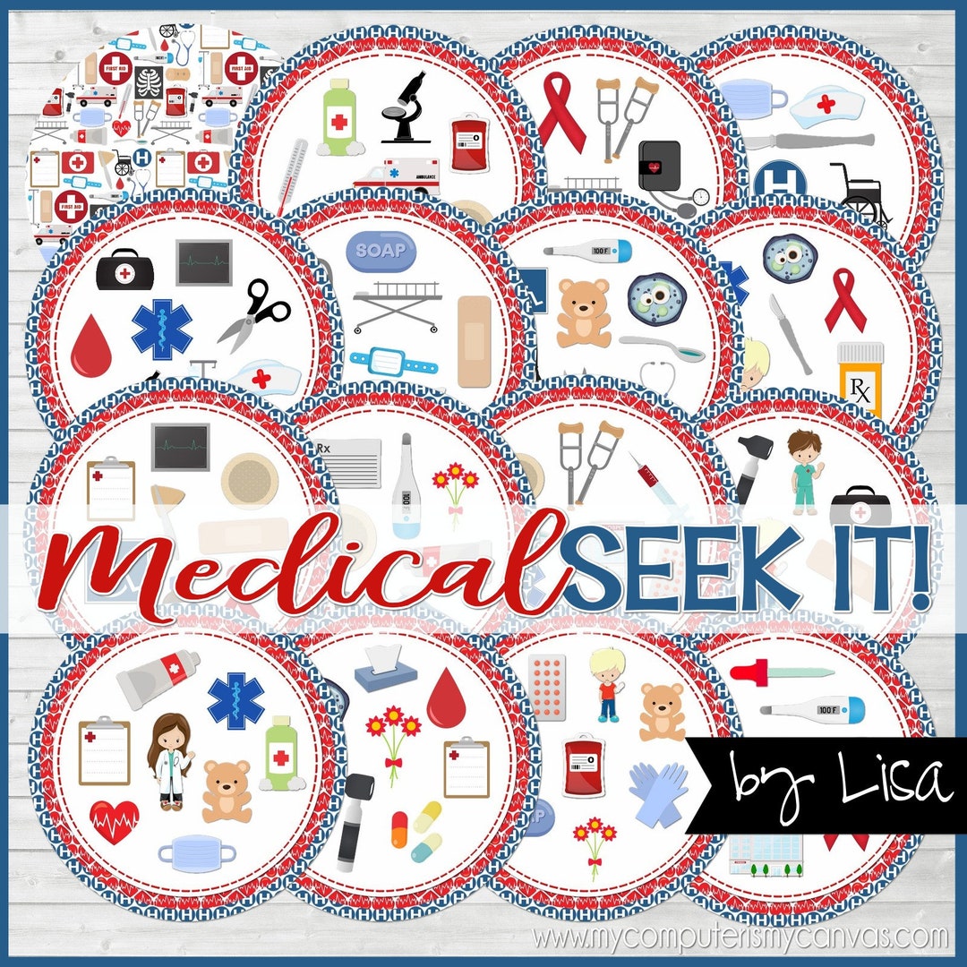MEDICAL SEEK IT Match Game, Career Day, Hospital Game, Care Package ...