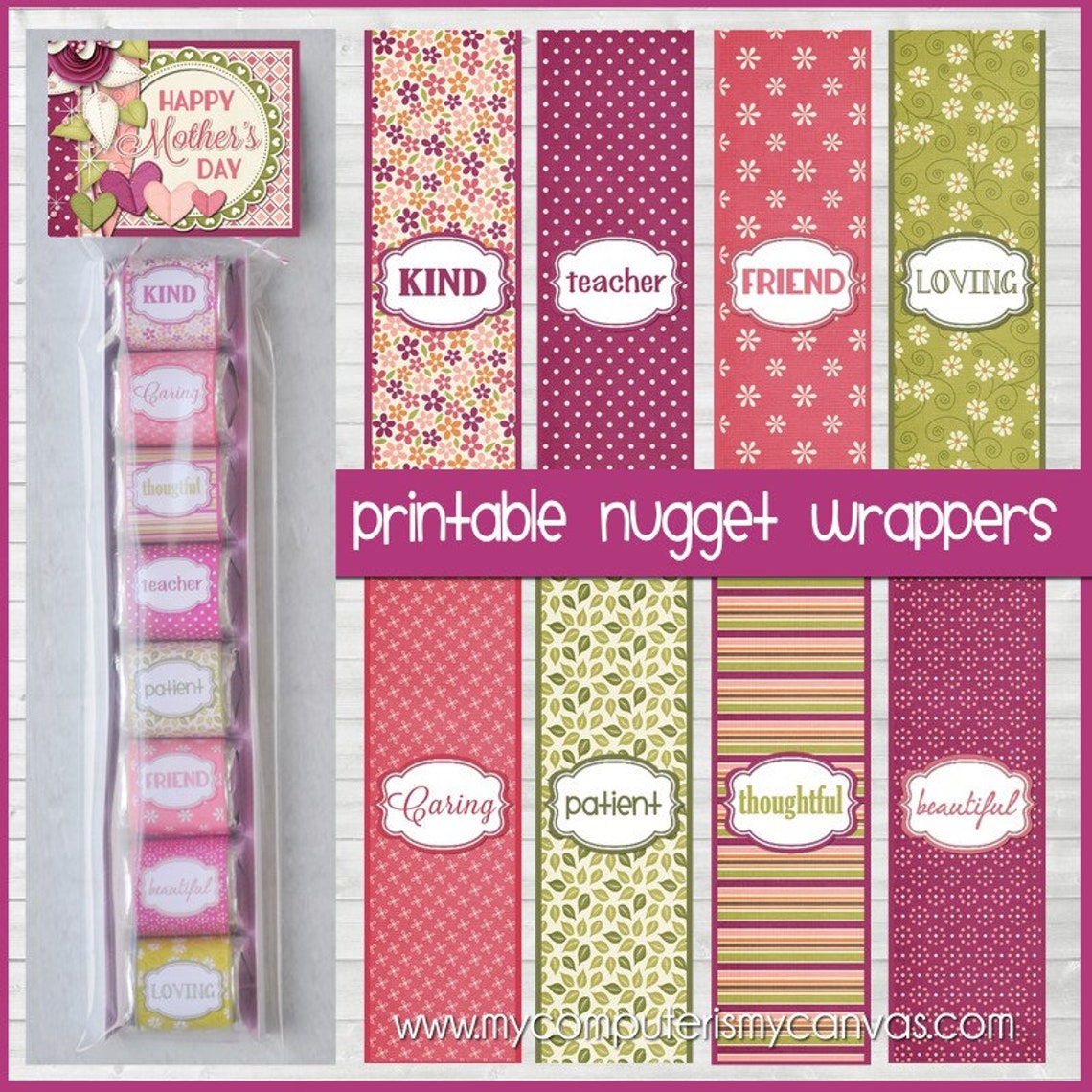 MOTHER'S DAY Chocolate Nugget Wrappers Treat for MOM - Etsy