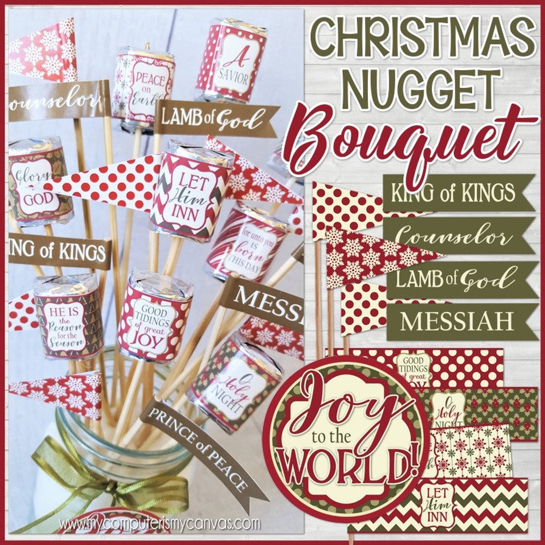 Christmas Nugget Bouquet, Christ-centered Christmas, Christian Gift ...