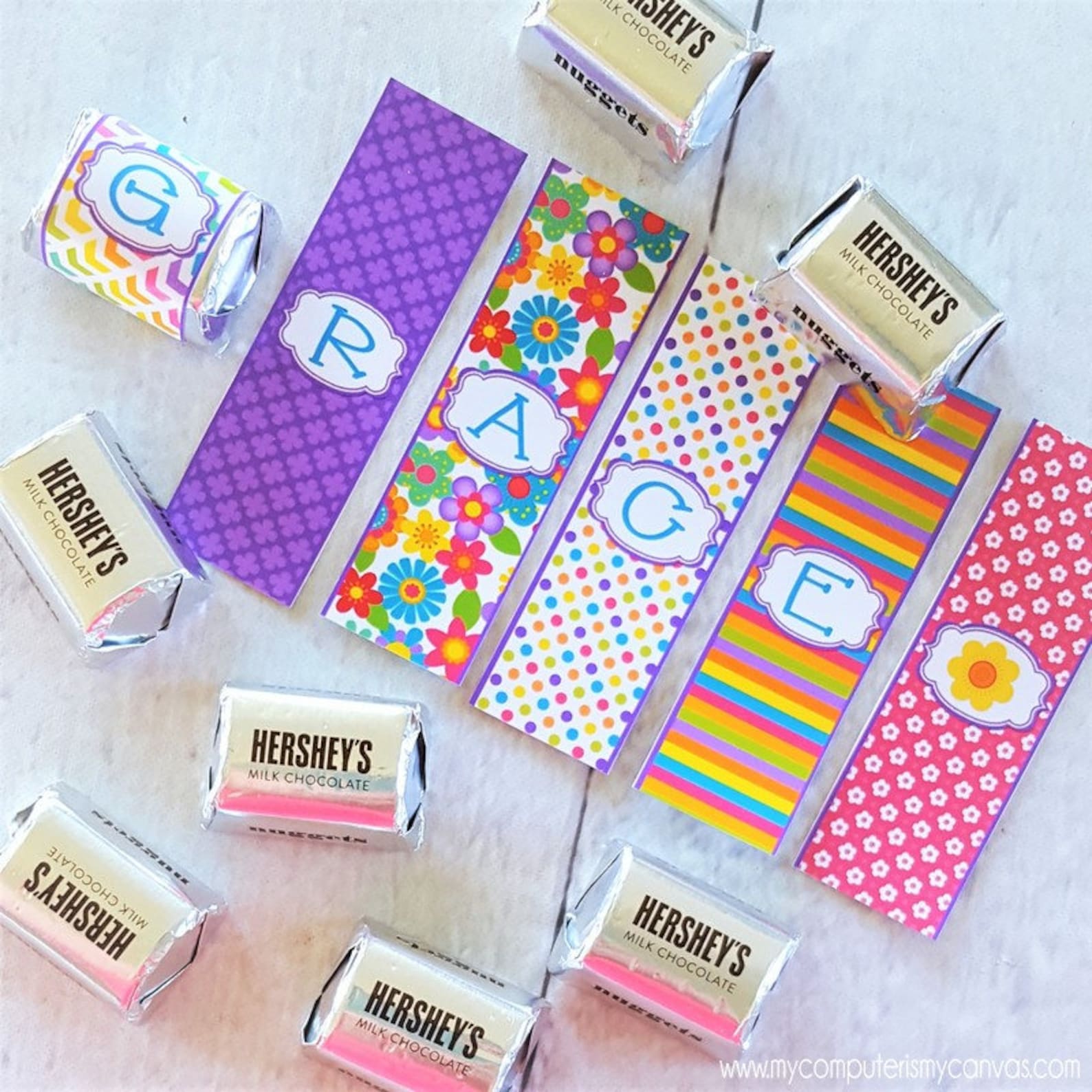 ALPHABET Nugget Wrappers, Bloom Edition, Spell Out NAMES and WORDS ...