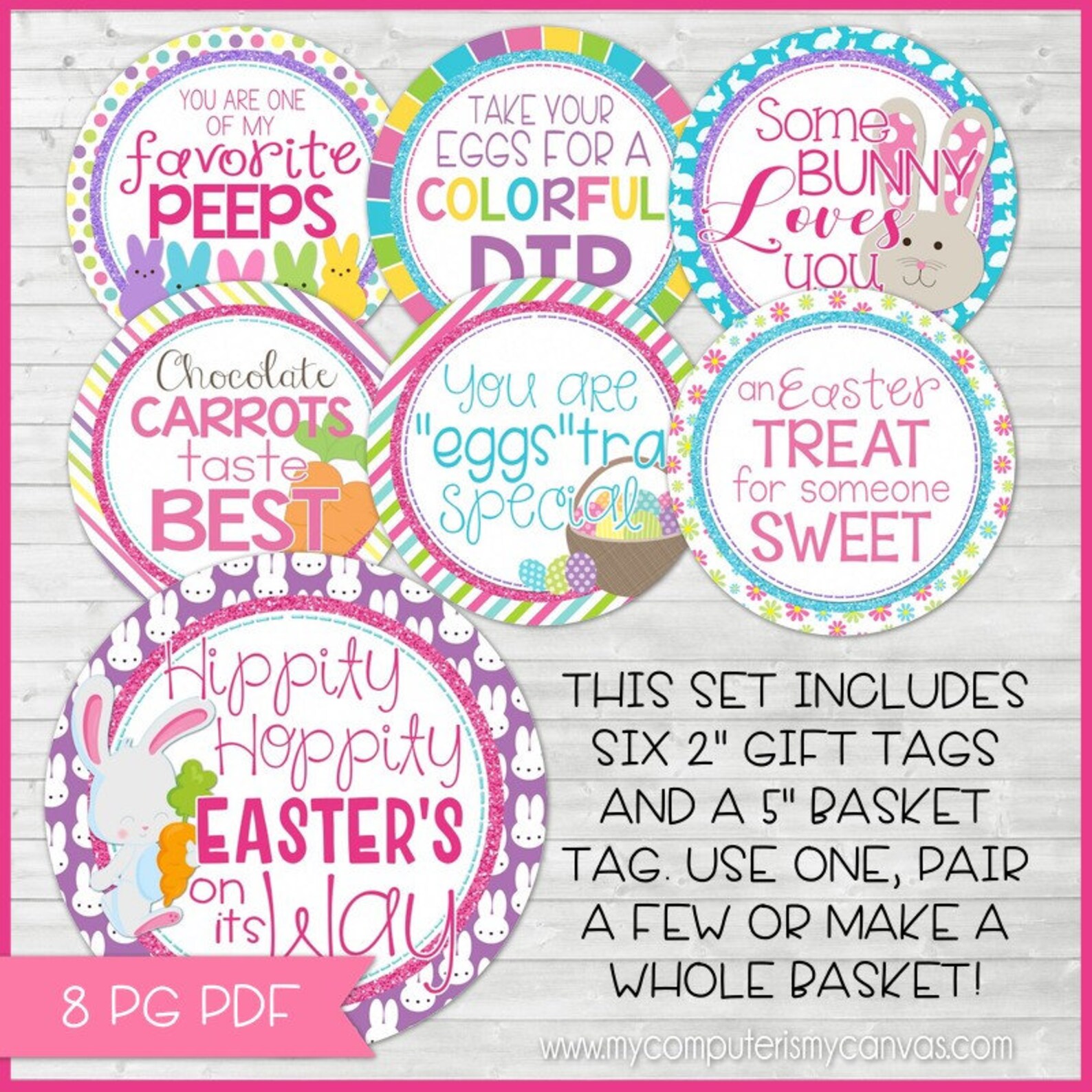 EASTER Basket Gift Tags, Easter Gifts, Easter Basket Stuffers, Easter ...
