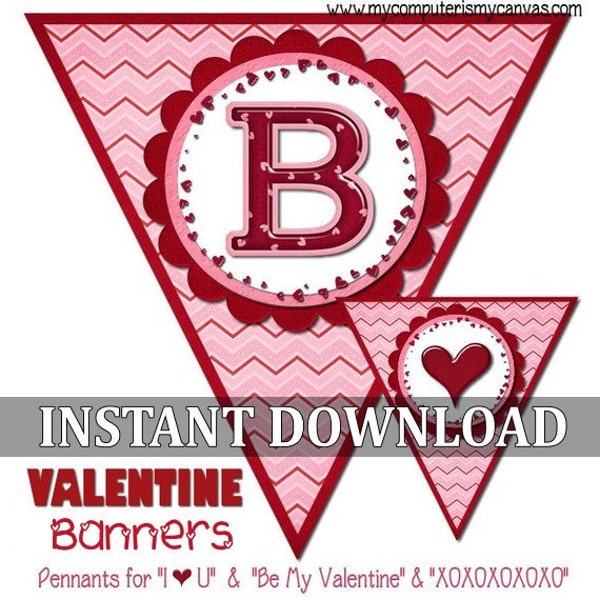 Valentine Banner - Etsy