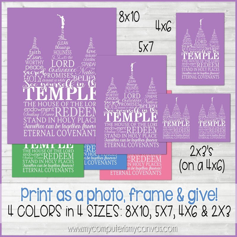 LDS Temple Art Printable, LDS Temple Print, Salt Lake Temple Picture ...