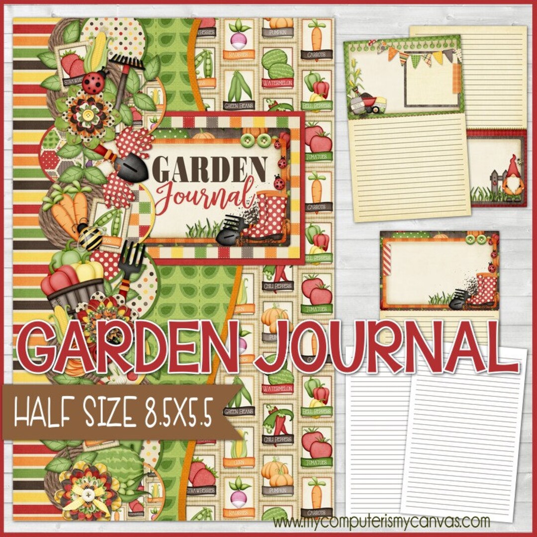 GARDENING JOURNAL, Garden Notebook, Gardner Gift Idea, Gardening Gift ...