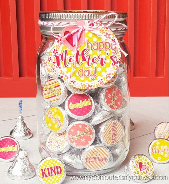Mothers Day Mason Jar Printable Gift Tags DIY Mason Jar Succulent Pots