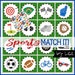 Printable SPORTS Game, DOMINOES, Team Party Activity, Team Party Favor ...