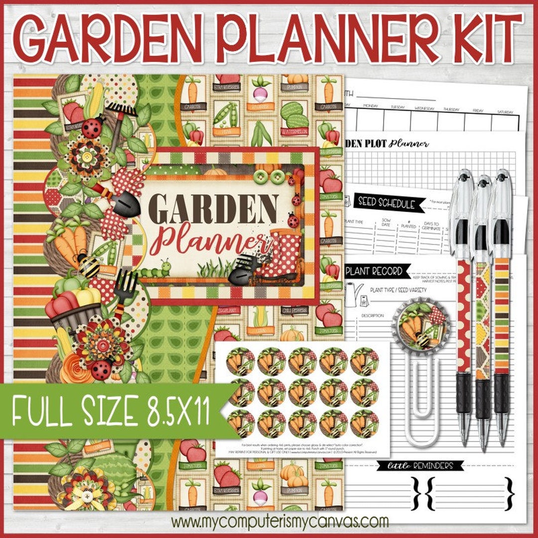 GARDEN Planner, Garden Notebook, Gardner Gift Idea, Gardening Gift ...