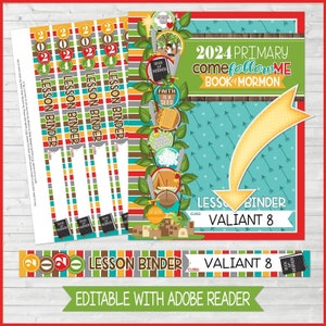 2024 PRIMARY Kit, Binder Covers, Door Signs, Primary Assignment Cards ...
