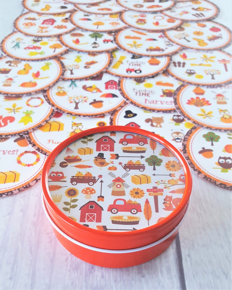 Printable Thanksgiving Game Harvest Time SEEK IT Match Game - Etsy