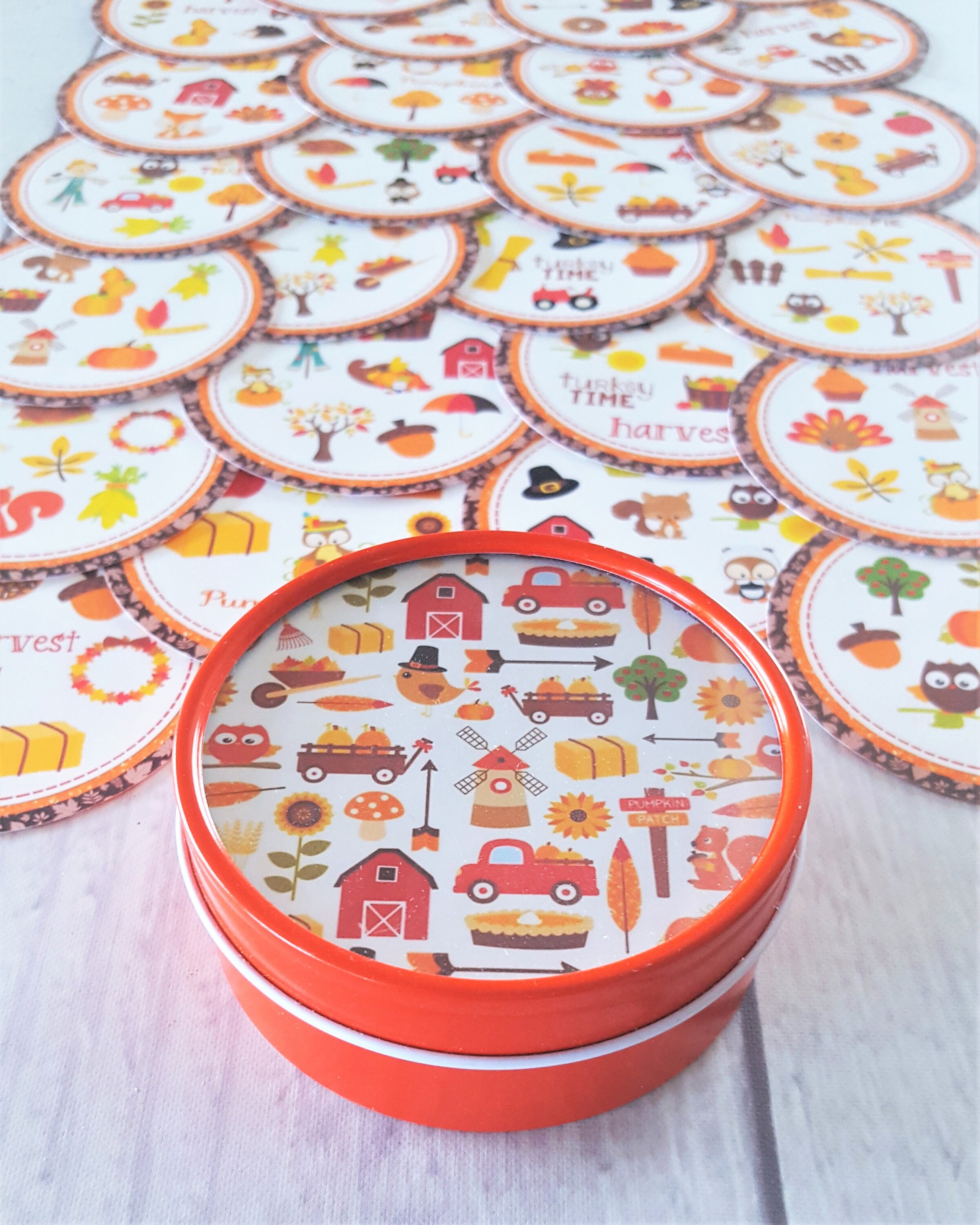 Printable Thanksgiving Game Harvest Time SEEK IT Match Game - Etsy