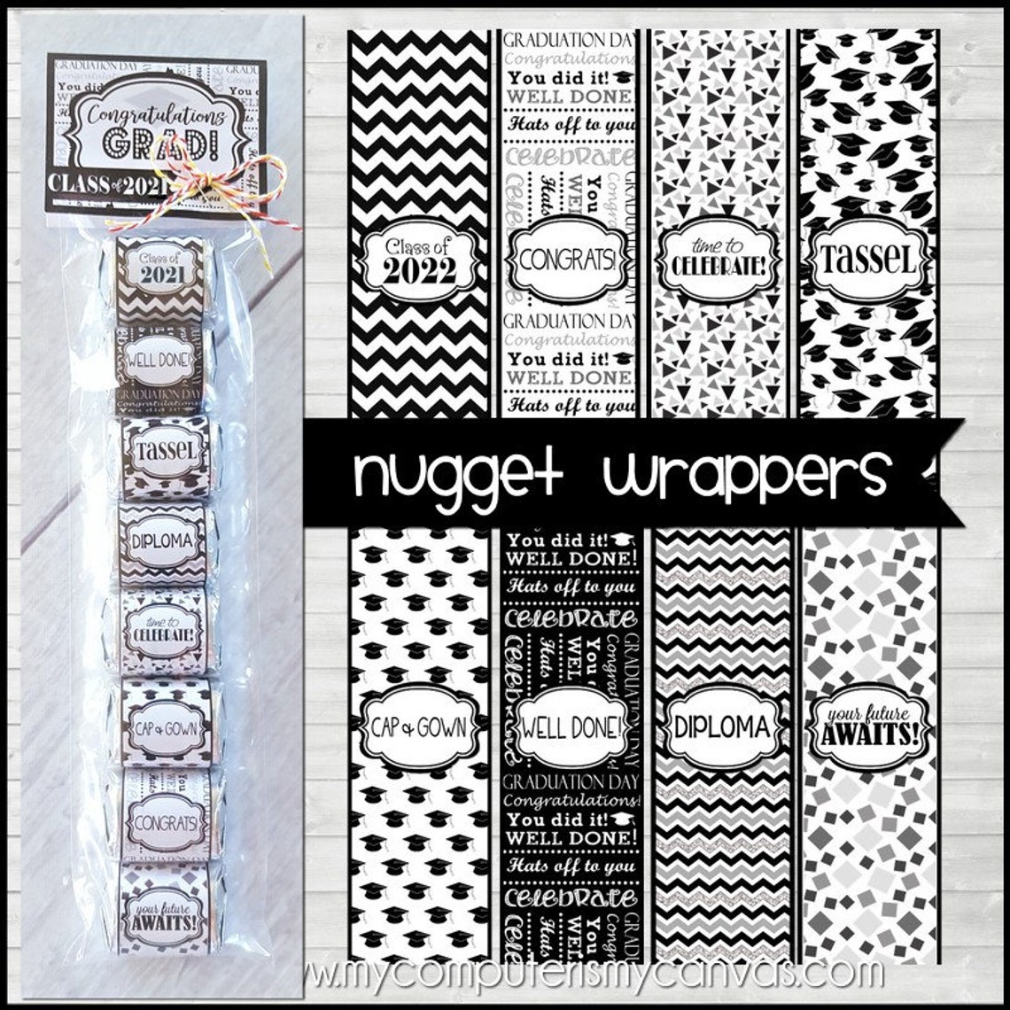 2022 GRADUATION Nugget Wrappers Graduation Gift Idea - Etsy