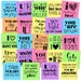 VALENTINE STICKY Notes, Post-it Note Template, Love Notes, Love Quotes ...