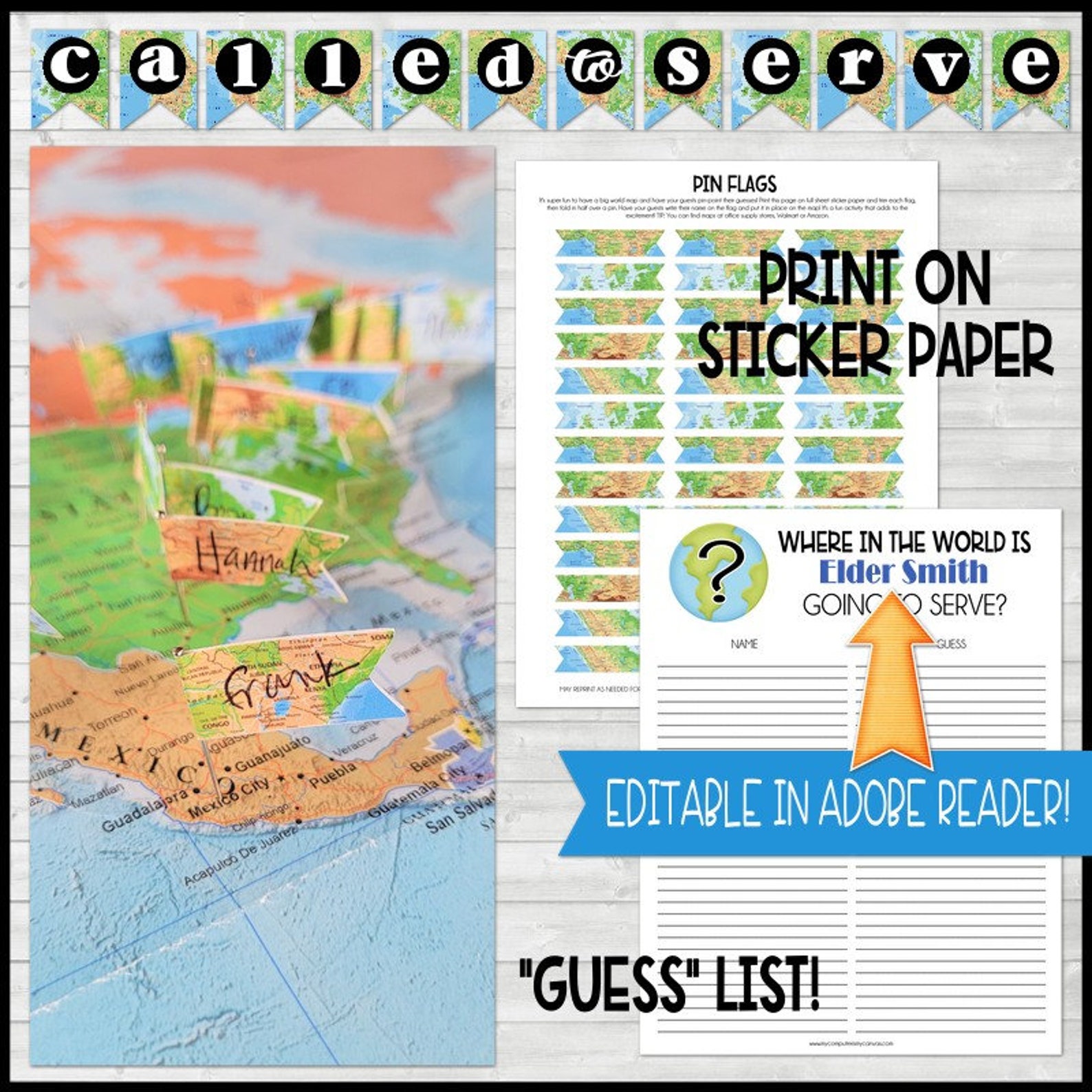 MISSION CALL Opening Kit, Called to Serve Banner, LDS Missionary ...