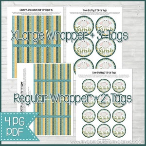 Religious EASTER Chocolate Bar Wrapper, It's About the LAMB, Religious ...