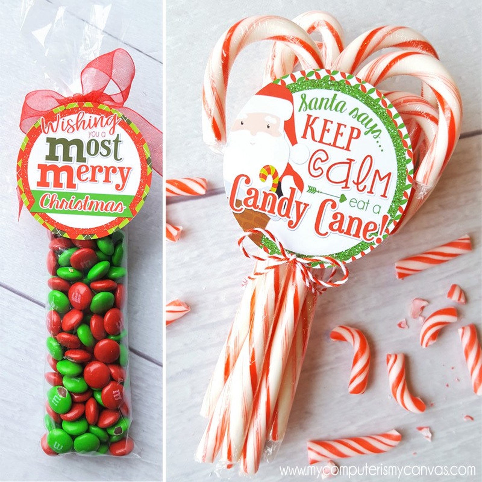 BOX of CHRISTMAS CHEER Printable Christmas Gift Tags Care - Etsy