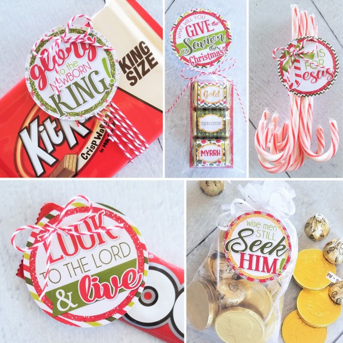 BOX of NATIVITY Joy Printable Gift Tags Candy Grams - Etsy
