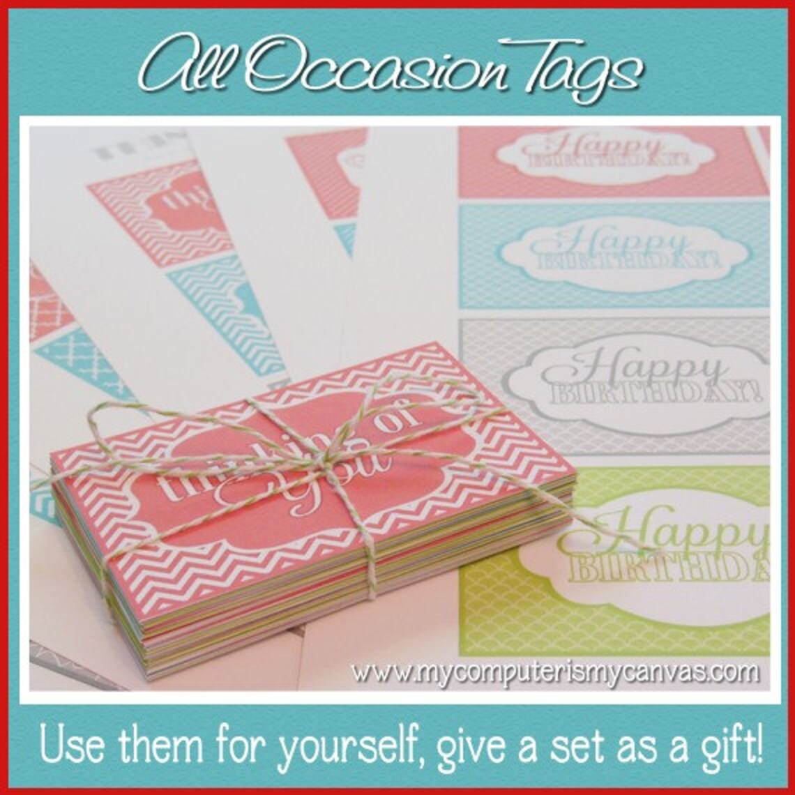 All Occasion Gift &treat Tags Printable INSTANT Download - Etsy