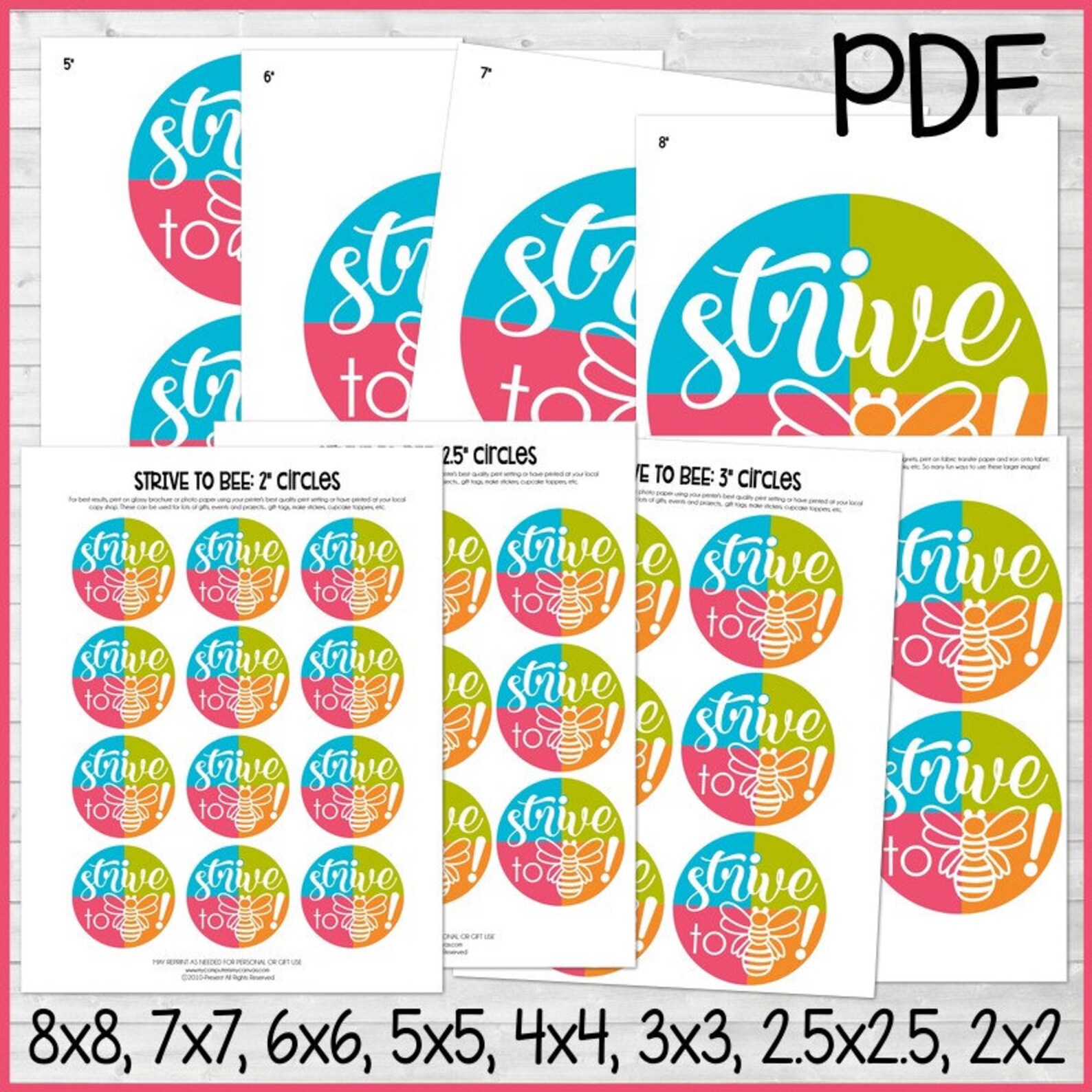STRIVE TO BE Image Kit Children & Youth Program Ideas Strive - Etsy
