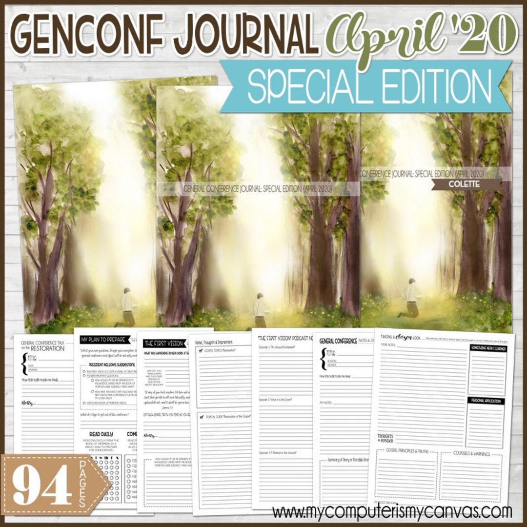 General Conference Journal, Notebook, Study Journal, SPECIAL EDITION ...