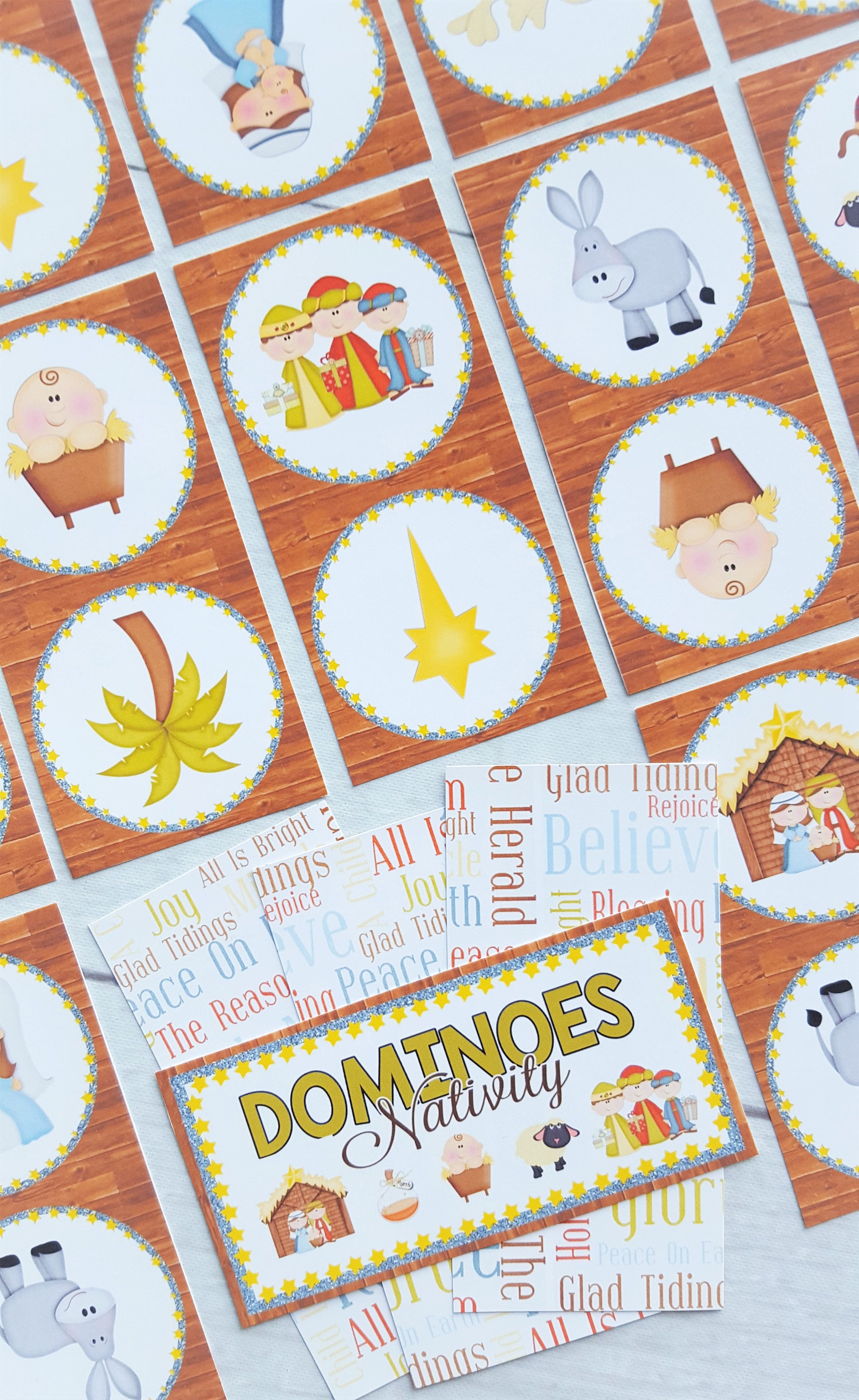 Printable Nativity Game Christmas DOMINOES Holiday Party - Etsy