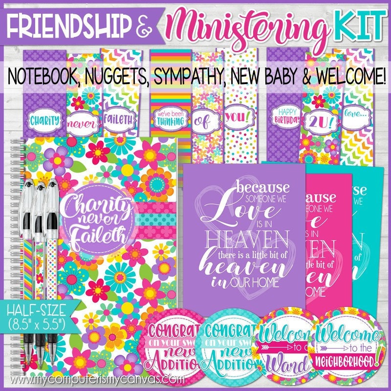 MINISTERING & Friendship Kit Ministering Printables RS - Etsy