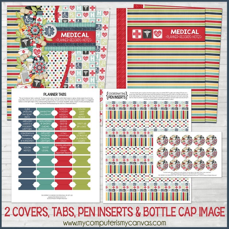 MEDICAL Planner Patient Notebook Planning Kit Diabetic | Etsy