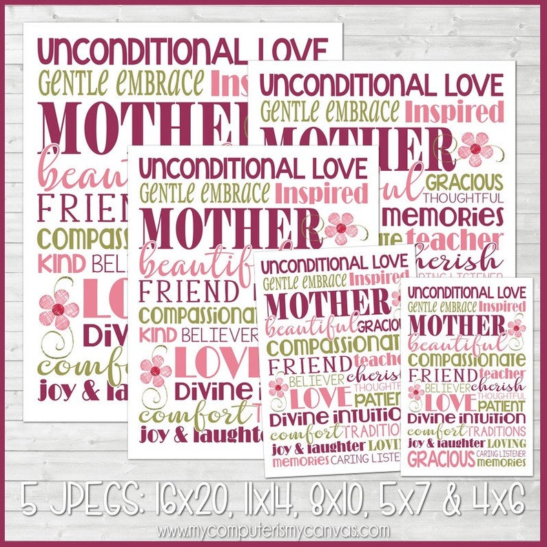 Mother's Day Subway Art, Mother's Day Gift, Mother's Day Print, MAY ...
