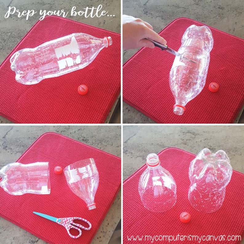 CHRISTMAS Soda Bottle Wrapper, SANTA Gift Tag, Gift Packaging, Merry ...