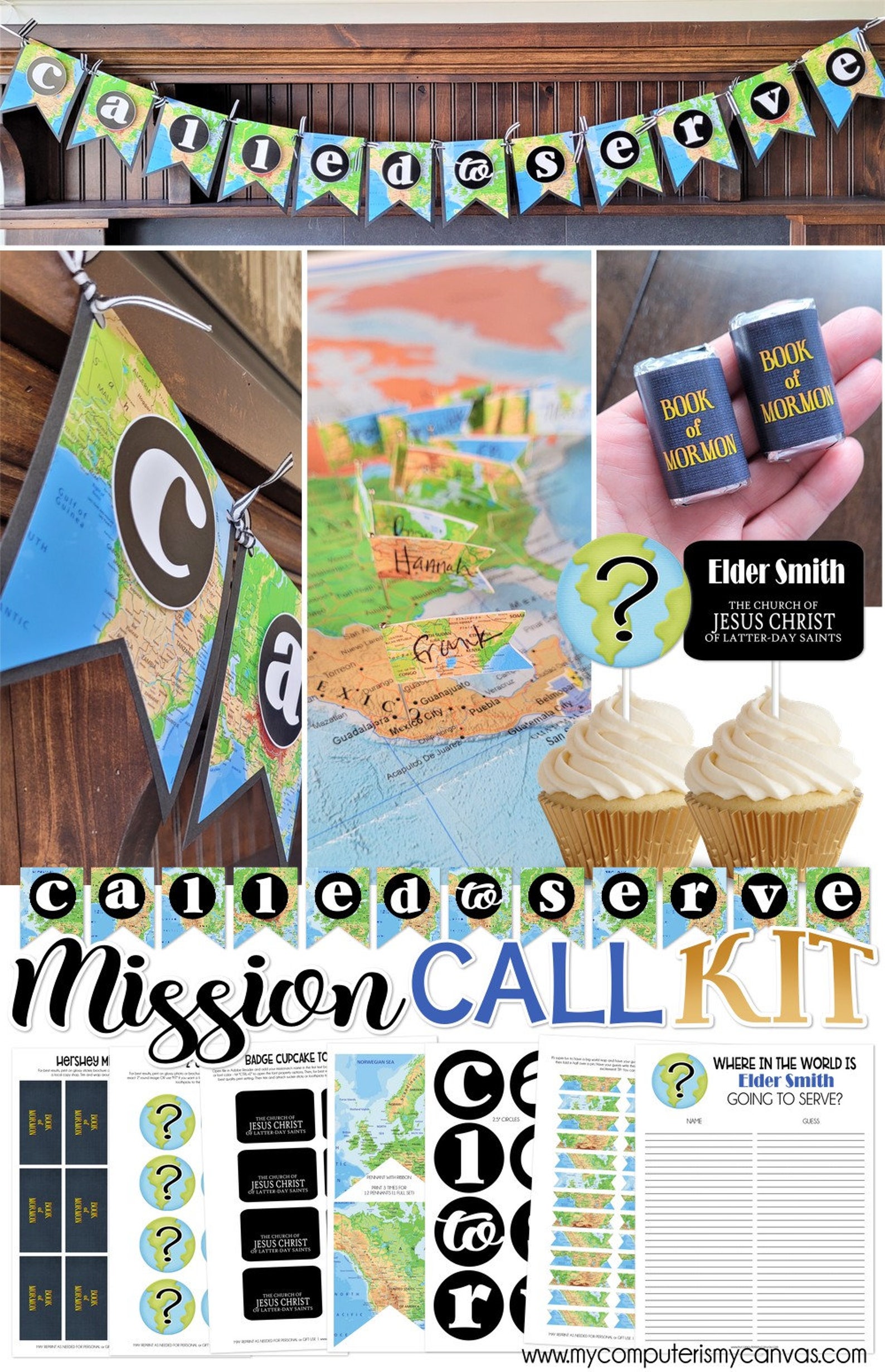 MISSION CALL Opening Kit, Called to Serve Banner, LDS Missionary ...