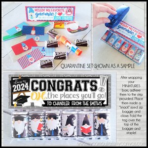 2024 GRADUATION Bar Wrappers, Graduation GNOME, Graduation Gift Idea ...
