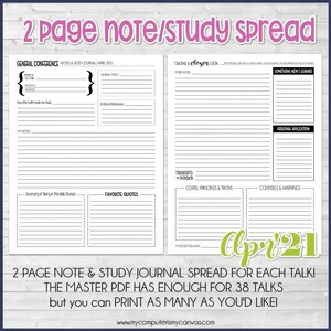 APRIL 2021 General Conference Journal, General Conference Study Journal ...