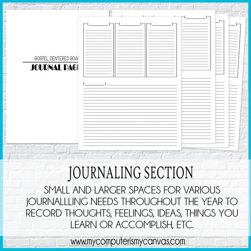 Goal Planner GOSPEL GOAL SETTING Planner Journal Goal - Etsy