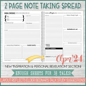 APRIL 2024 General Conference Journal, General Conference Study Journal ...