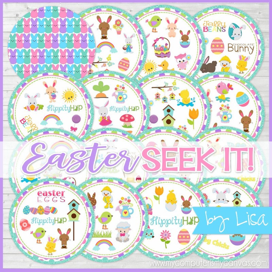 Easter SEEK IT Match Game, Easter Party Game, Easter Basket Gift Idea ...