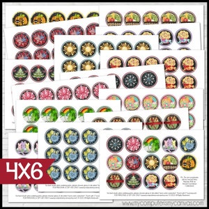 MONTHLY Bottle Cap Image Collection, Annual, Holiday, Seasonal ...