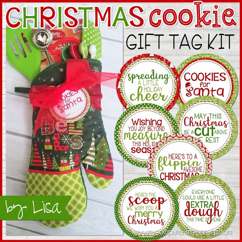 Christmas Cookie Gift Tags Cookie Care Package Printable - Etsy