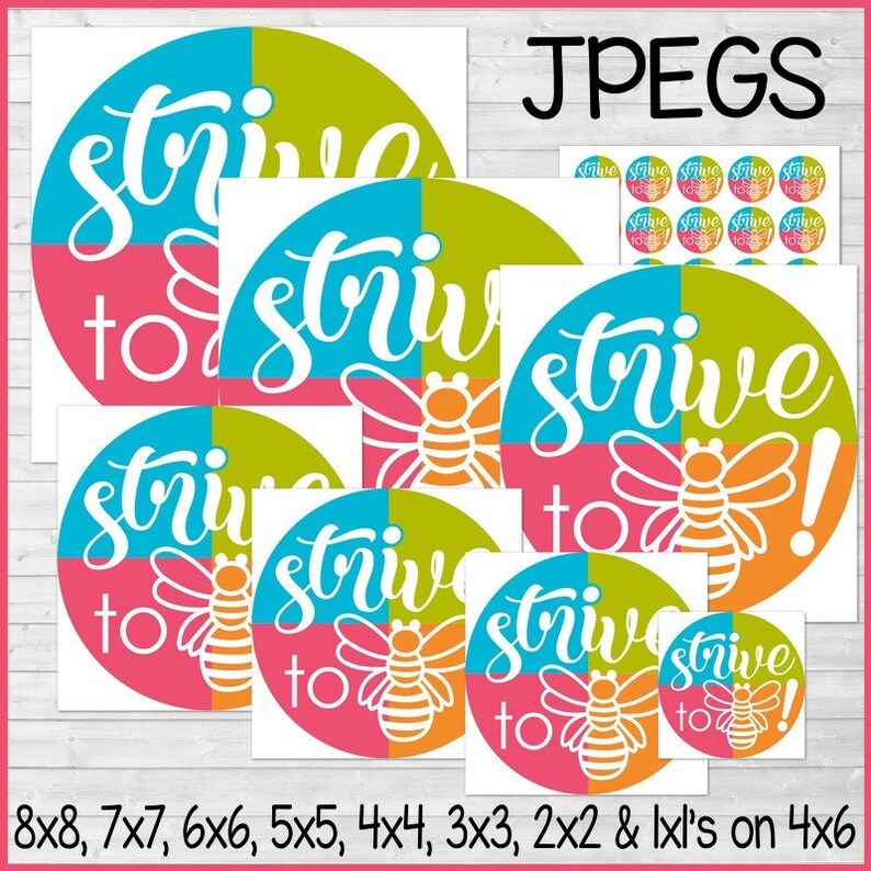 STRIVE TO BE Image Kit Children & Youth Program Ideas Strive - Etsy